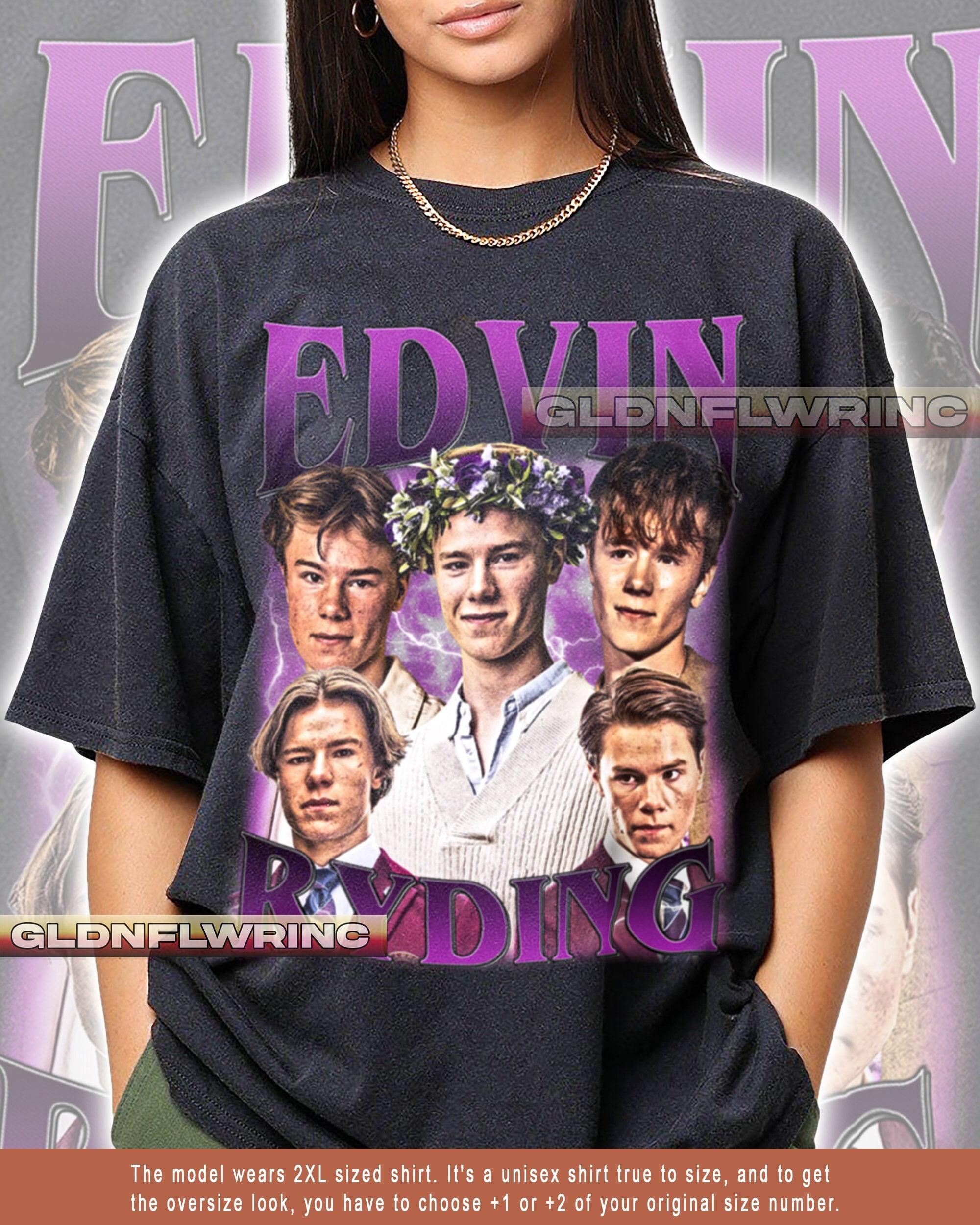 Edvin Ryding Shirt T Vintage 90s Retro Bootleg T Shirt Homage