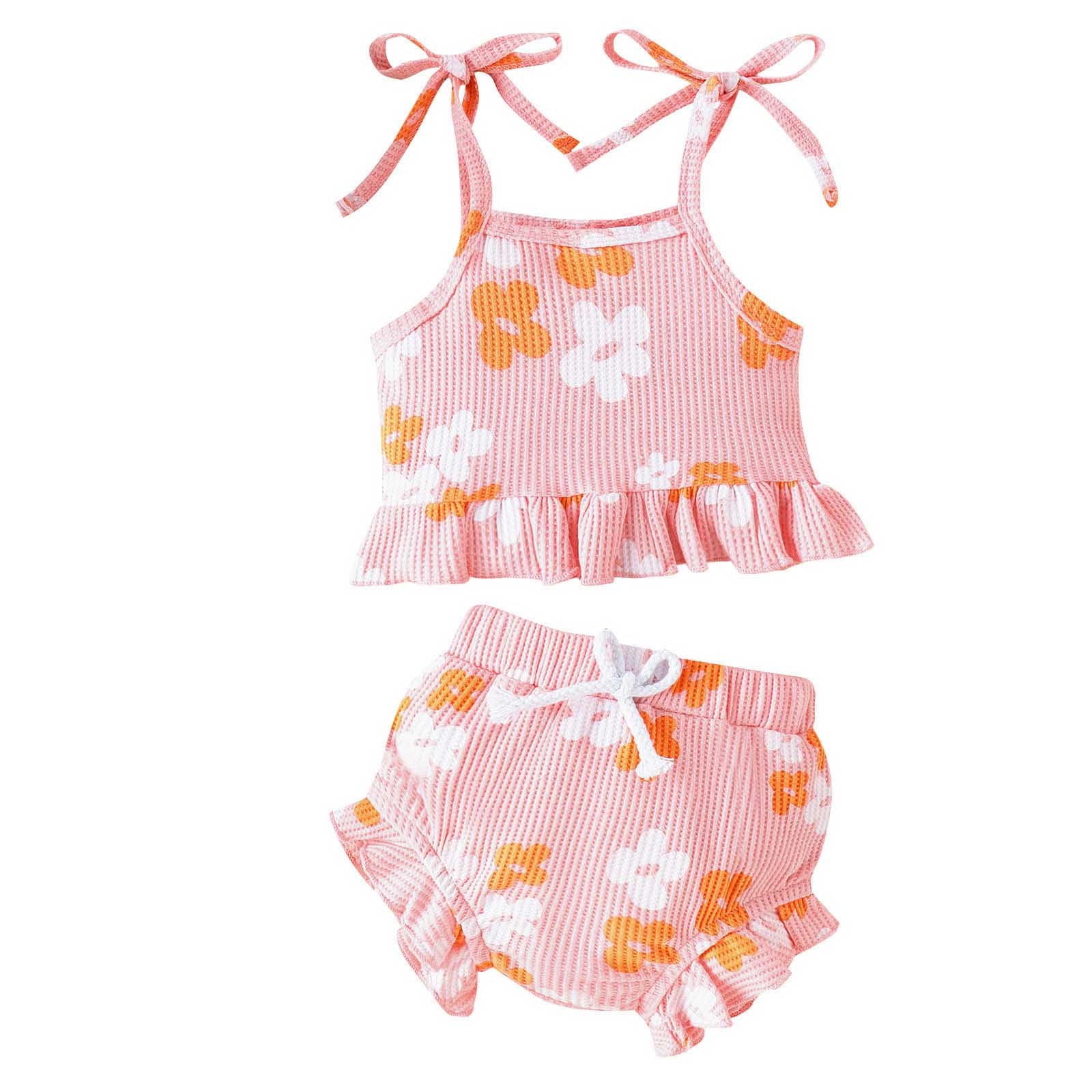 Edvintorg 0-18M Baby Girls Summer Clothes Set 2024 New Clearance Flower ...
