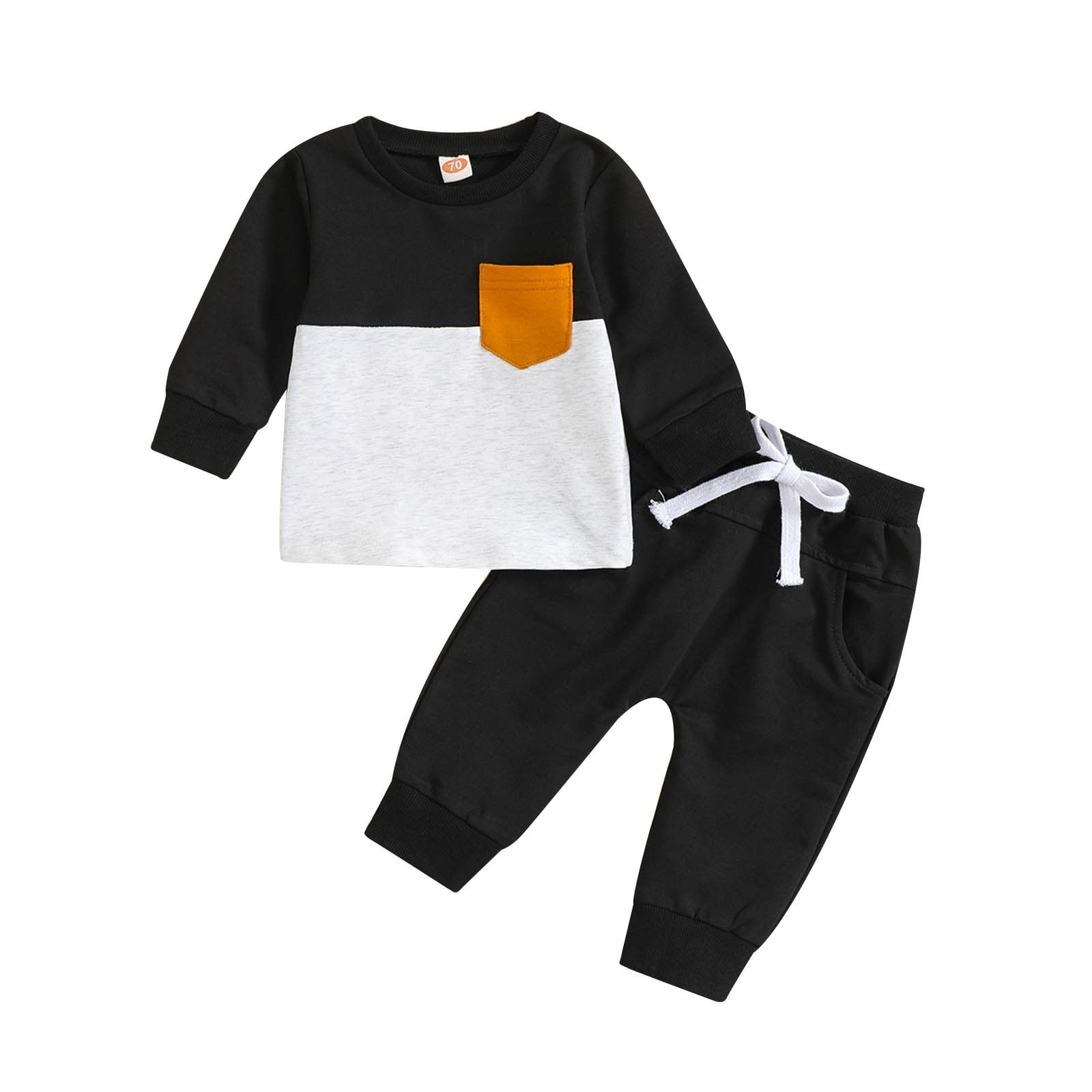 Edvintorg 0M-3Y Toddler Baby Boy Set Clothes Fashion Cute Solid Color ...