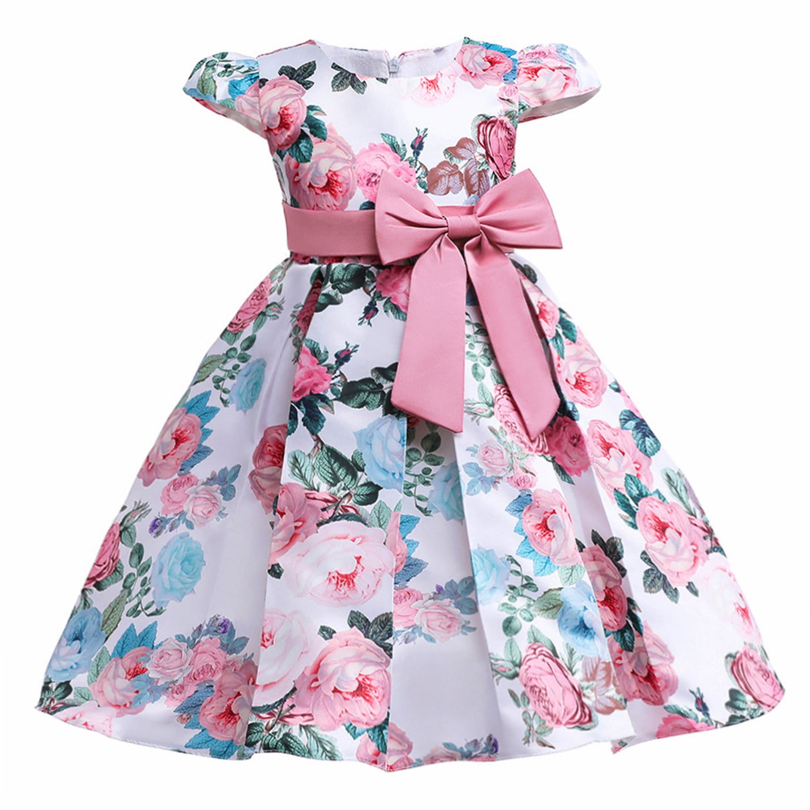 Edvintorg 2Y-12Y Floral Print Dress For Kids Girl Clearance Children's ...