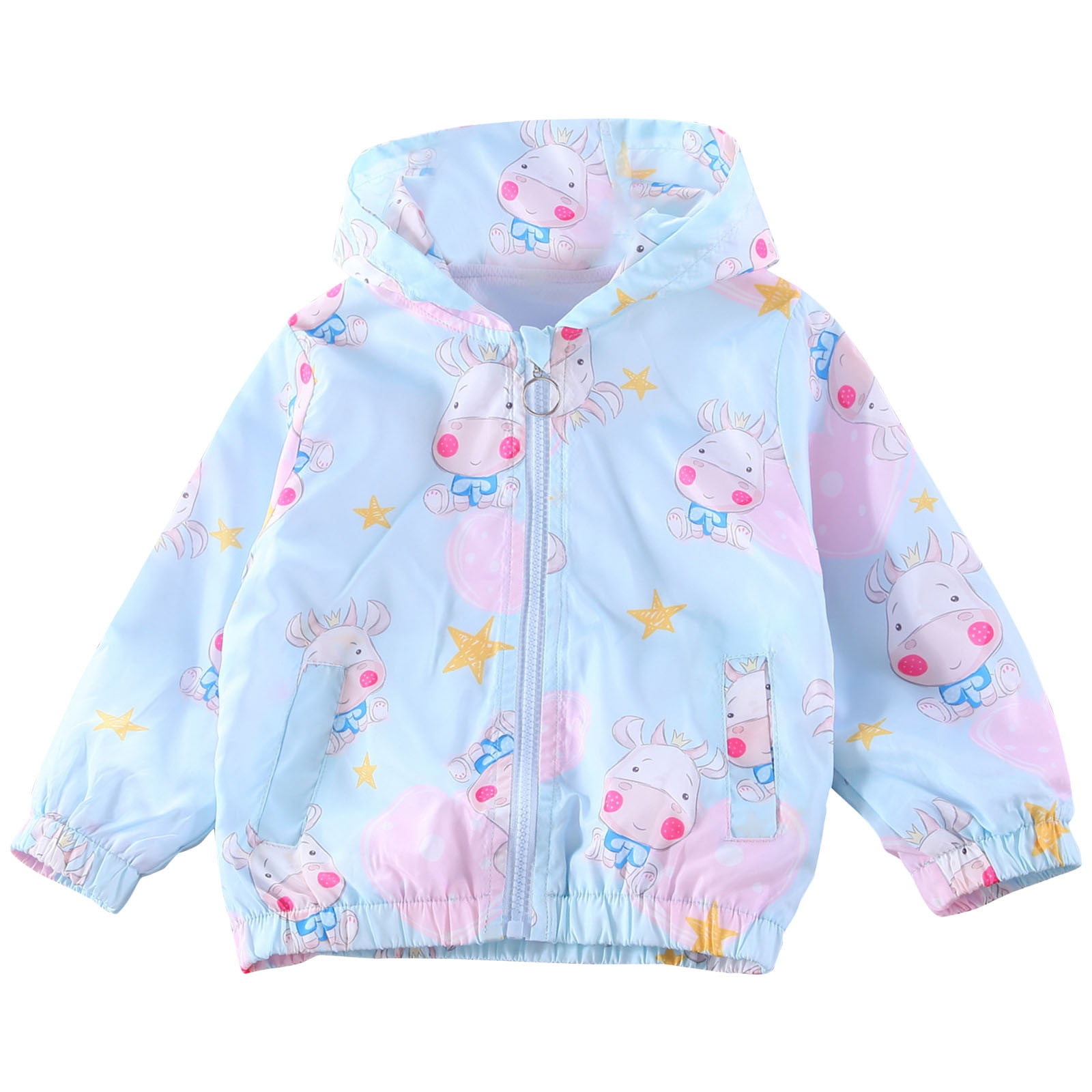 Edvintorg 3-9 Years Jackets for Girls Long Sleeve Lightweight Jacket ...