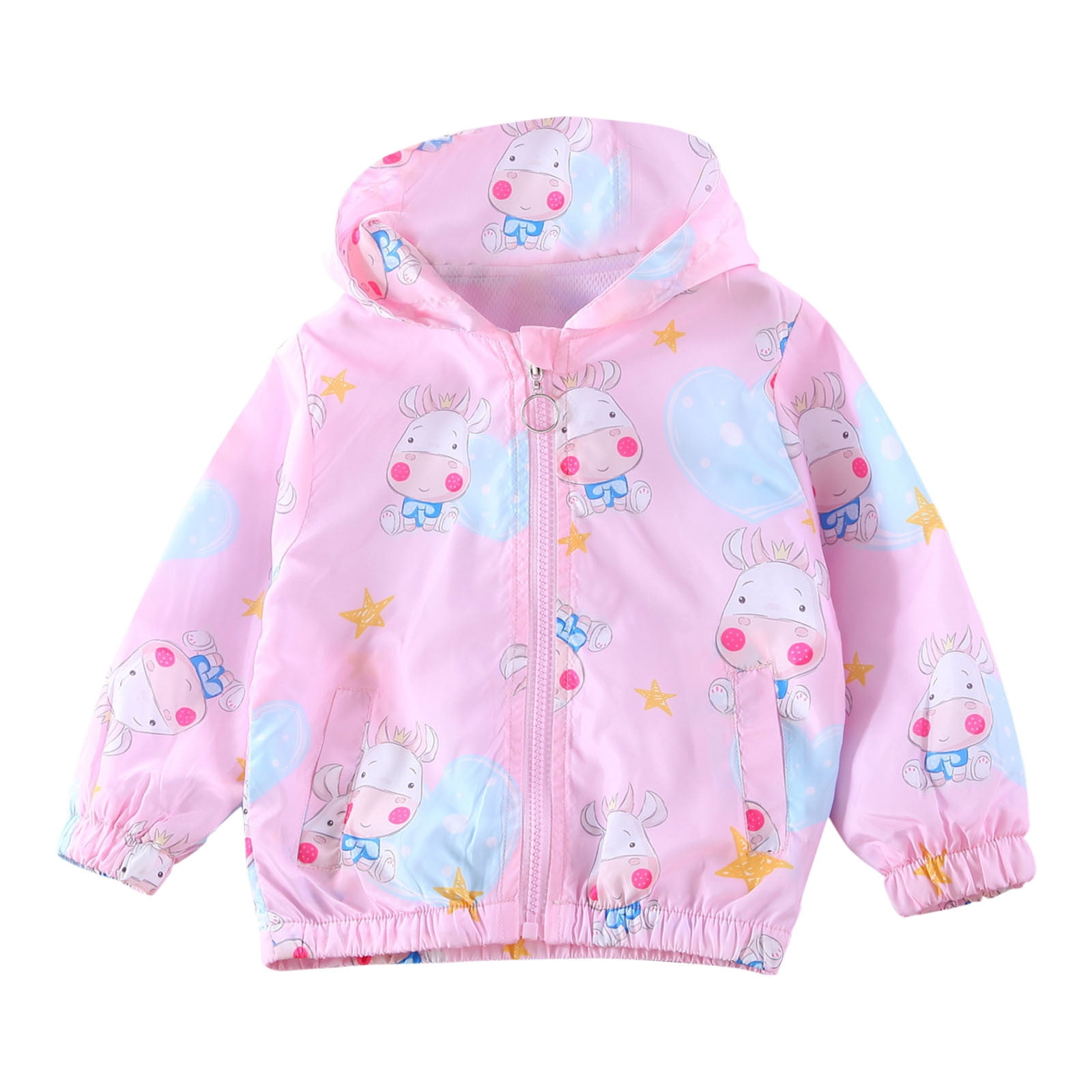 Edvintorg 3-9 Years Jackets for Girls Long Sleeve Lightweight Jacket ...