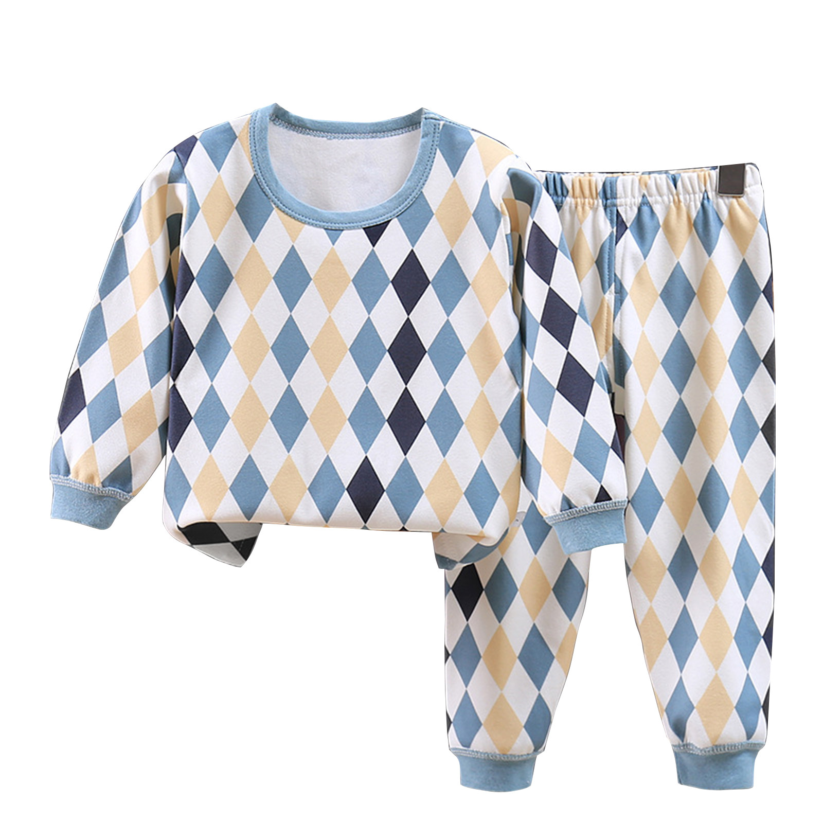 Edvintorg 3M-6Y Children's Pajamas Kids Boys Girls Long Sleeve Shirt ...