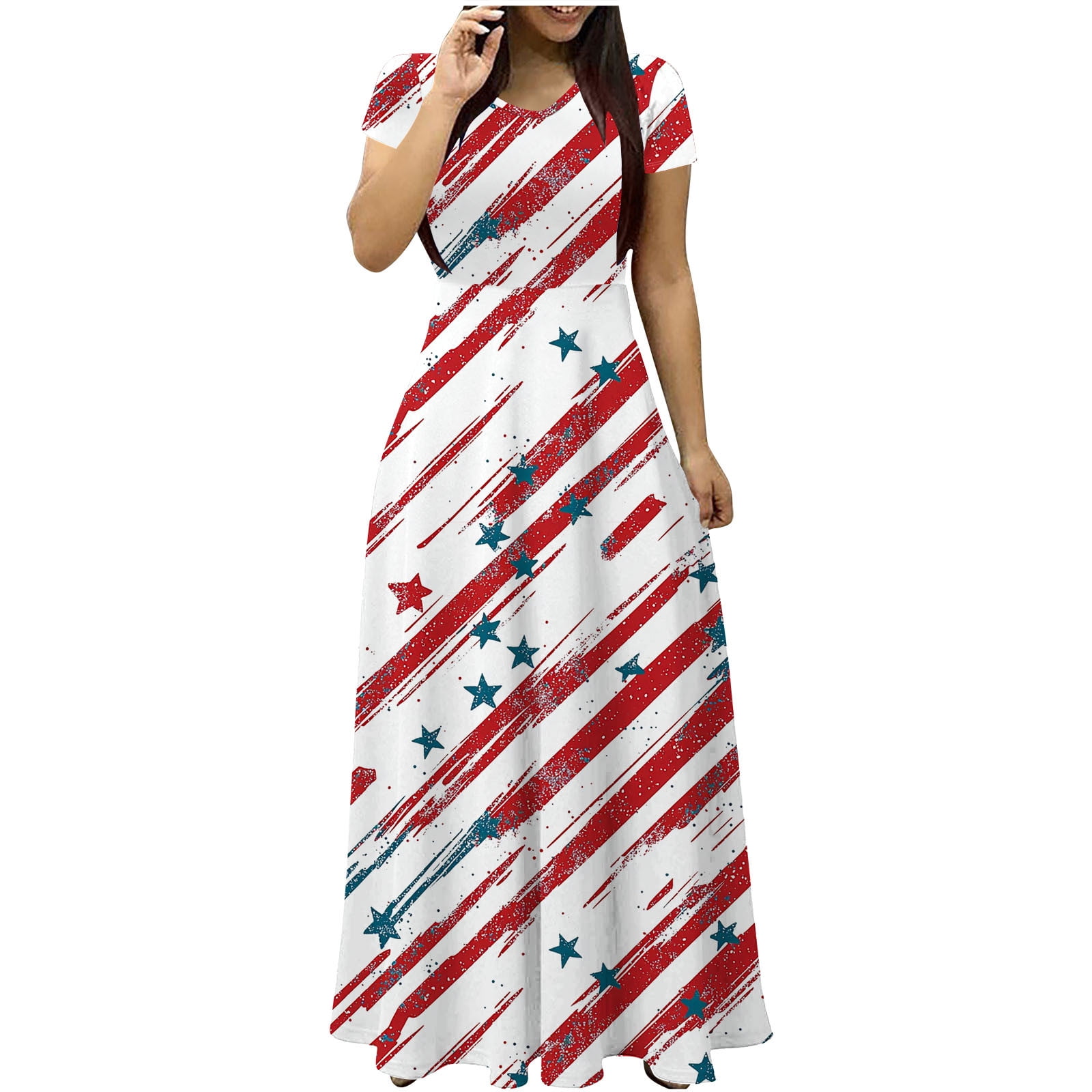 Edvintorg 4Th Of July Womens Summer Dresses Casual Fashion Independence ...