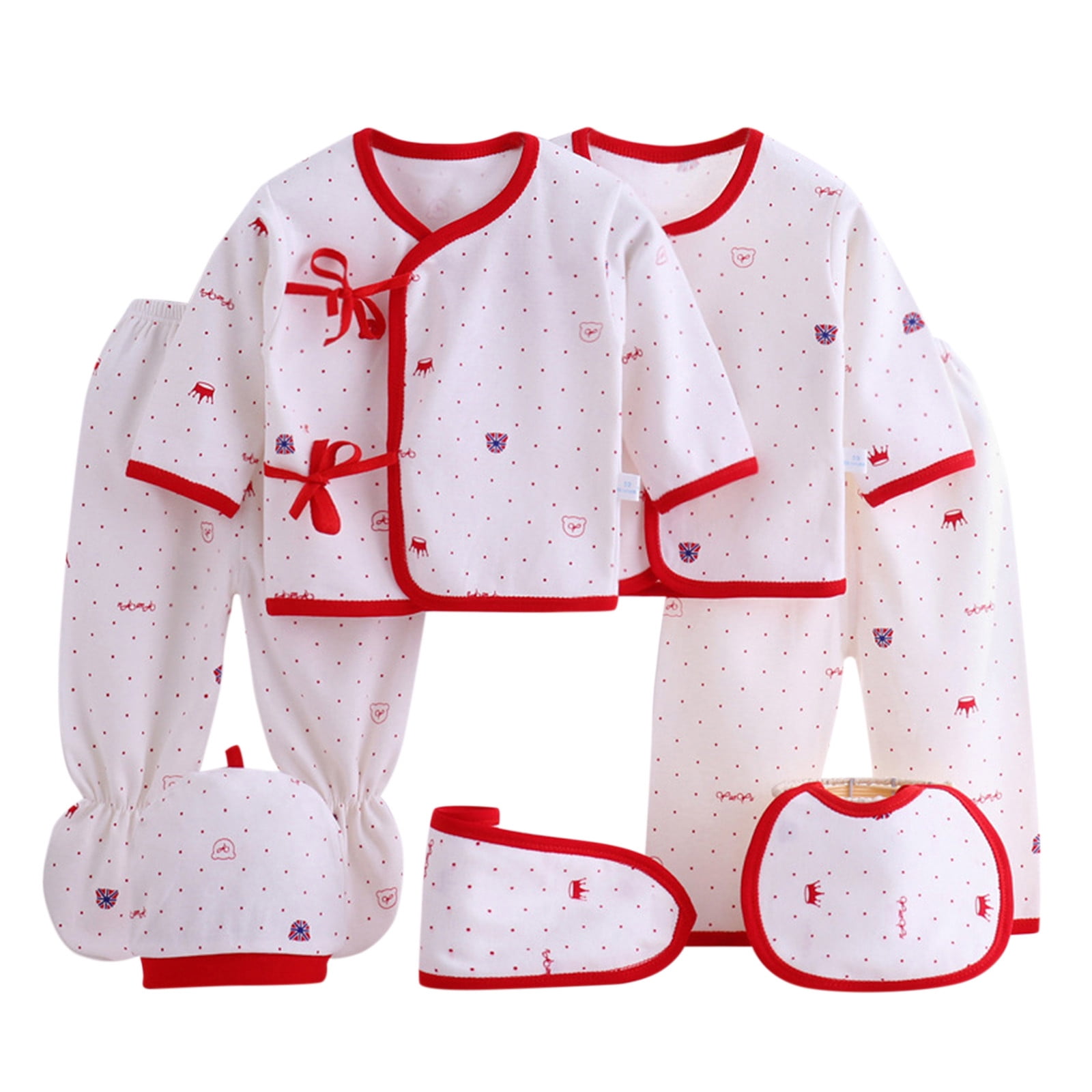 Edvintorg 7PCS Newborn Baby Boys Girls clothes cute Pyjamas sets Tops ...