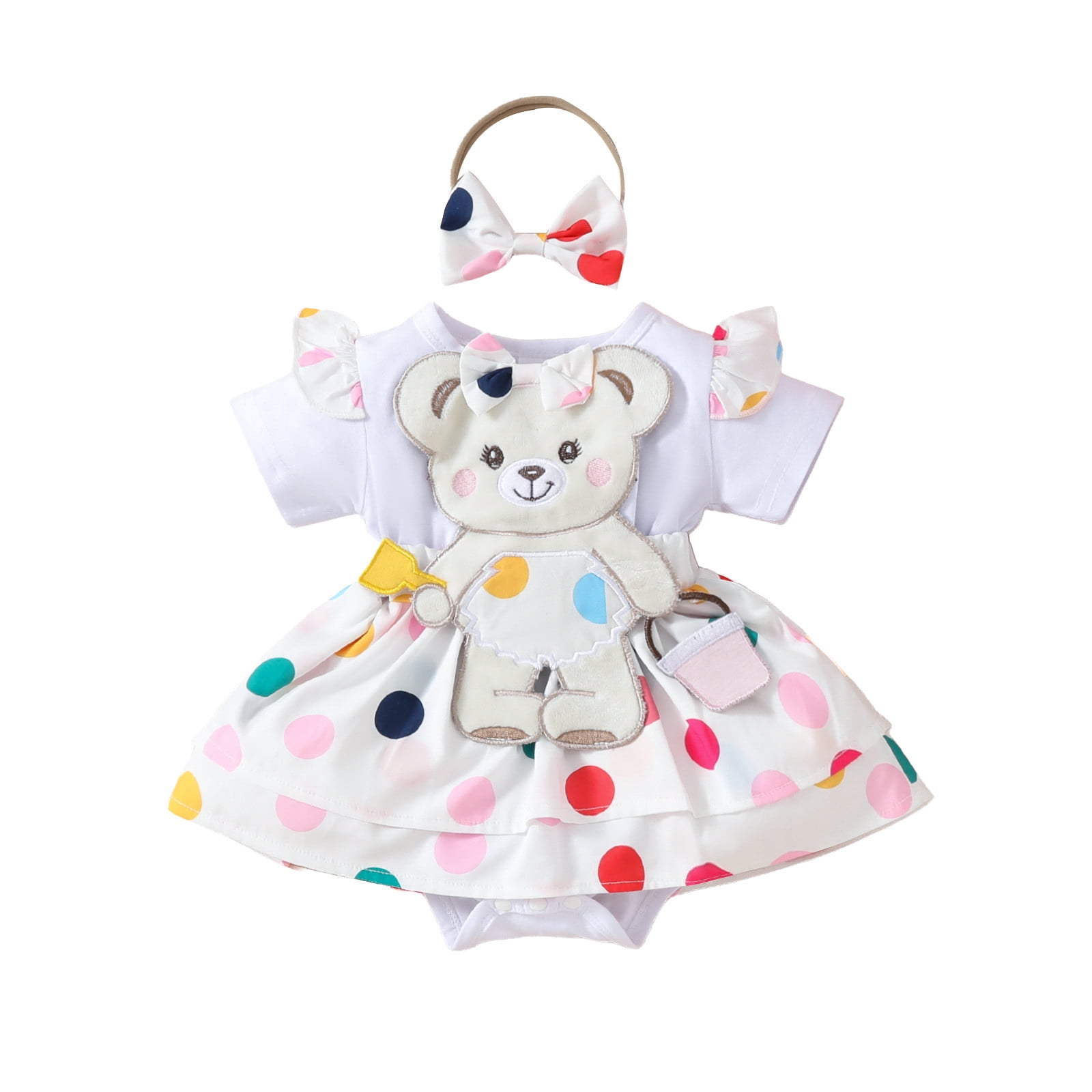 Edvintorg Baby Girl Summer Clothes Infant Cotton Outfits Short Sleeve ...