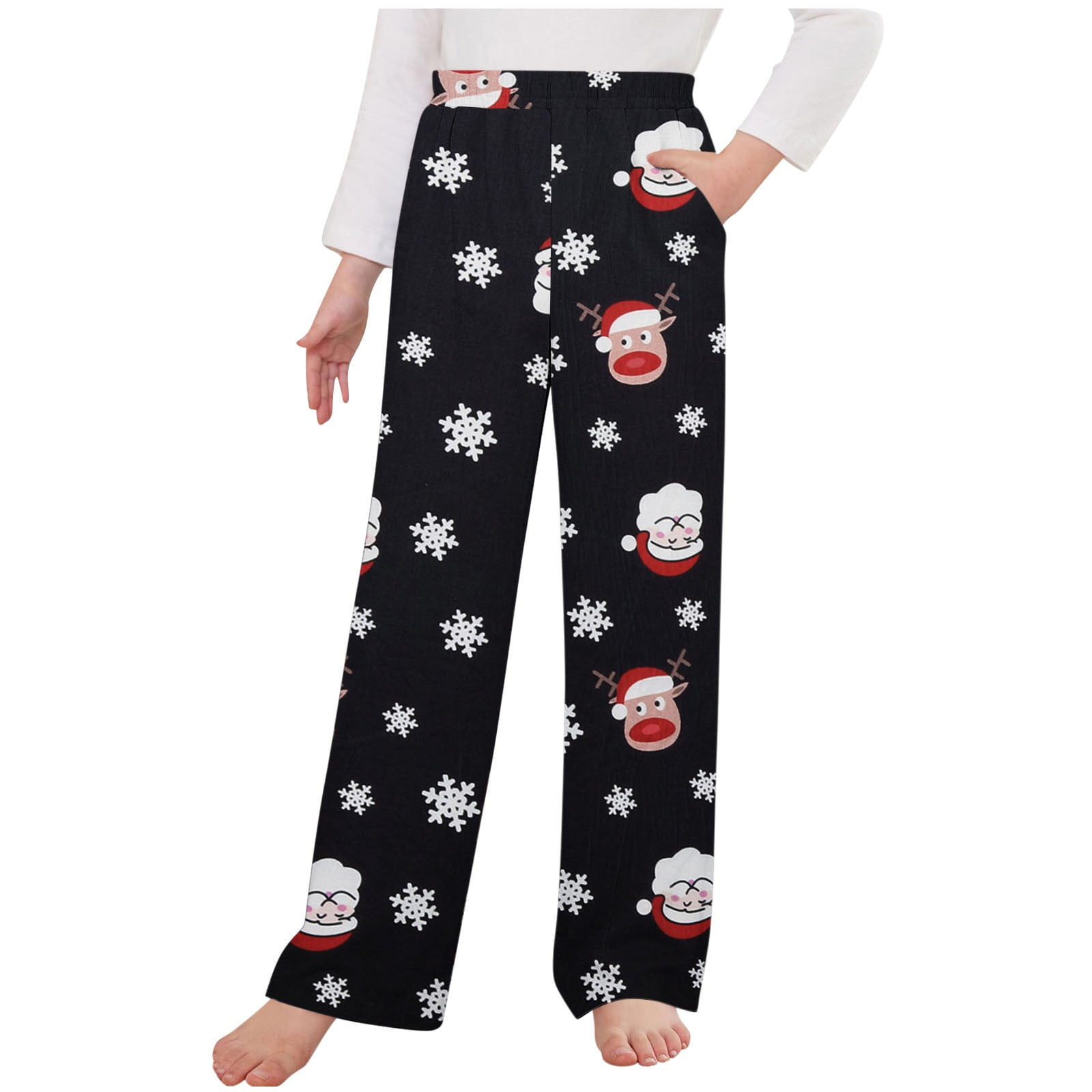Edvintorg Christmas Pajama Pants for Kids Loungewear 4-14 Years Fashion ...