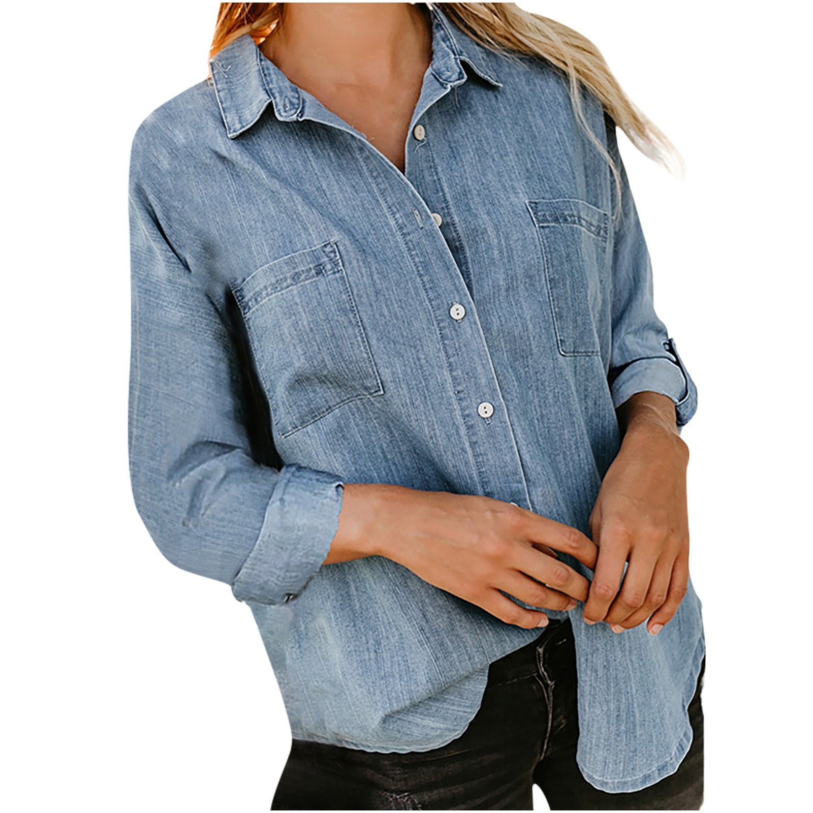 Edvintorg Denim Jacket Women Women's Fashion Fall Winter Jean Jacket ...