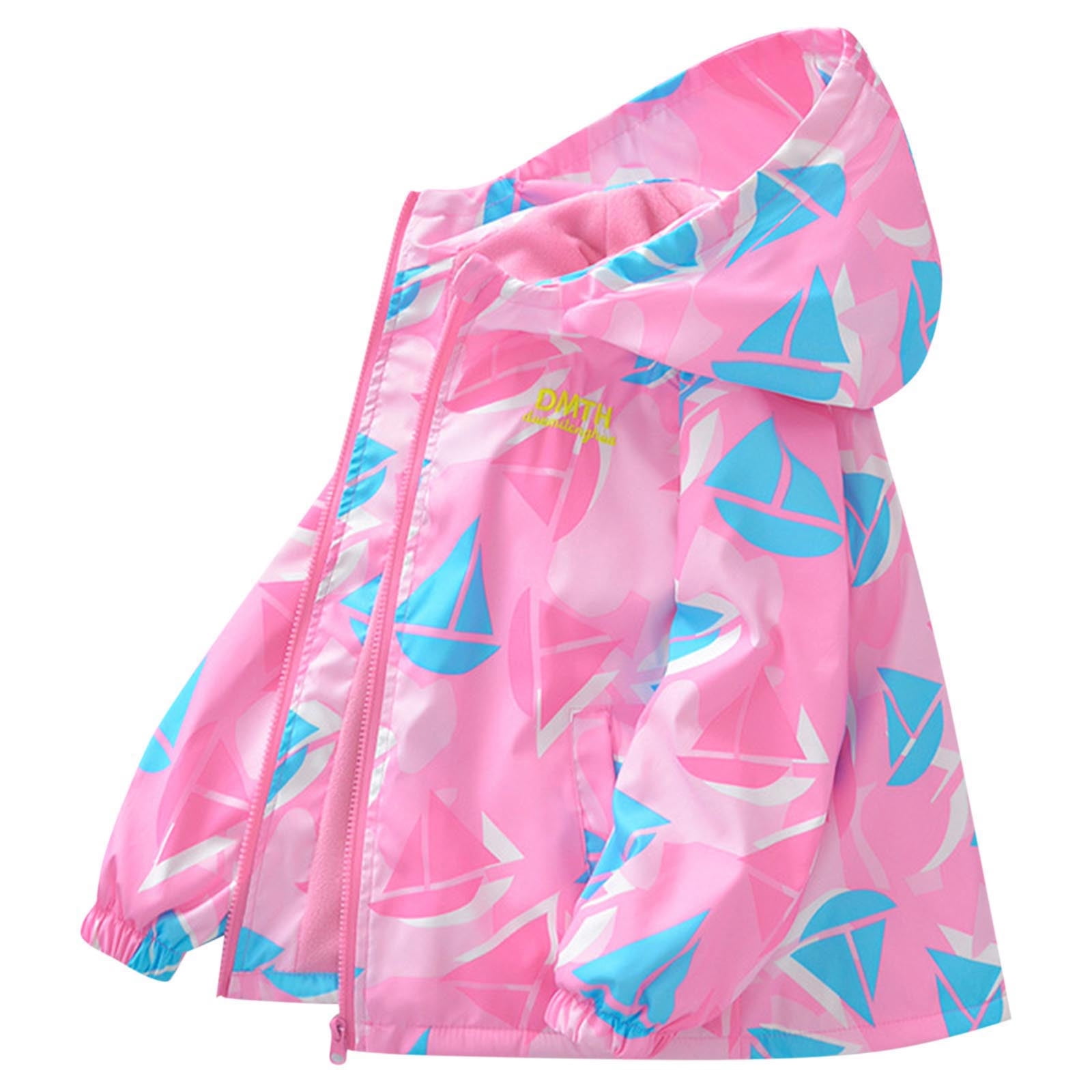 Edvintorg Girls Zip Up Jacket Long Sleeve Fall Winter Hooded ...
