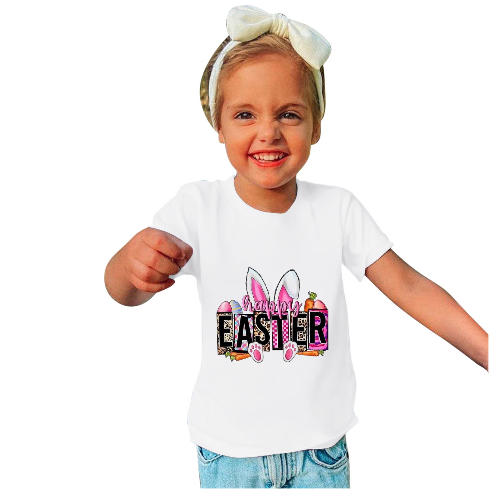 Edvintorg Kawaii Easter Shirts For Kids Summer Clearance Boys Girls ...
