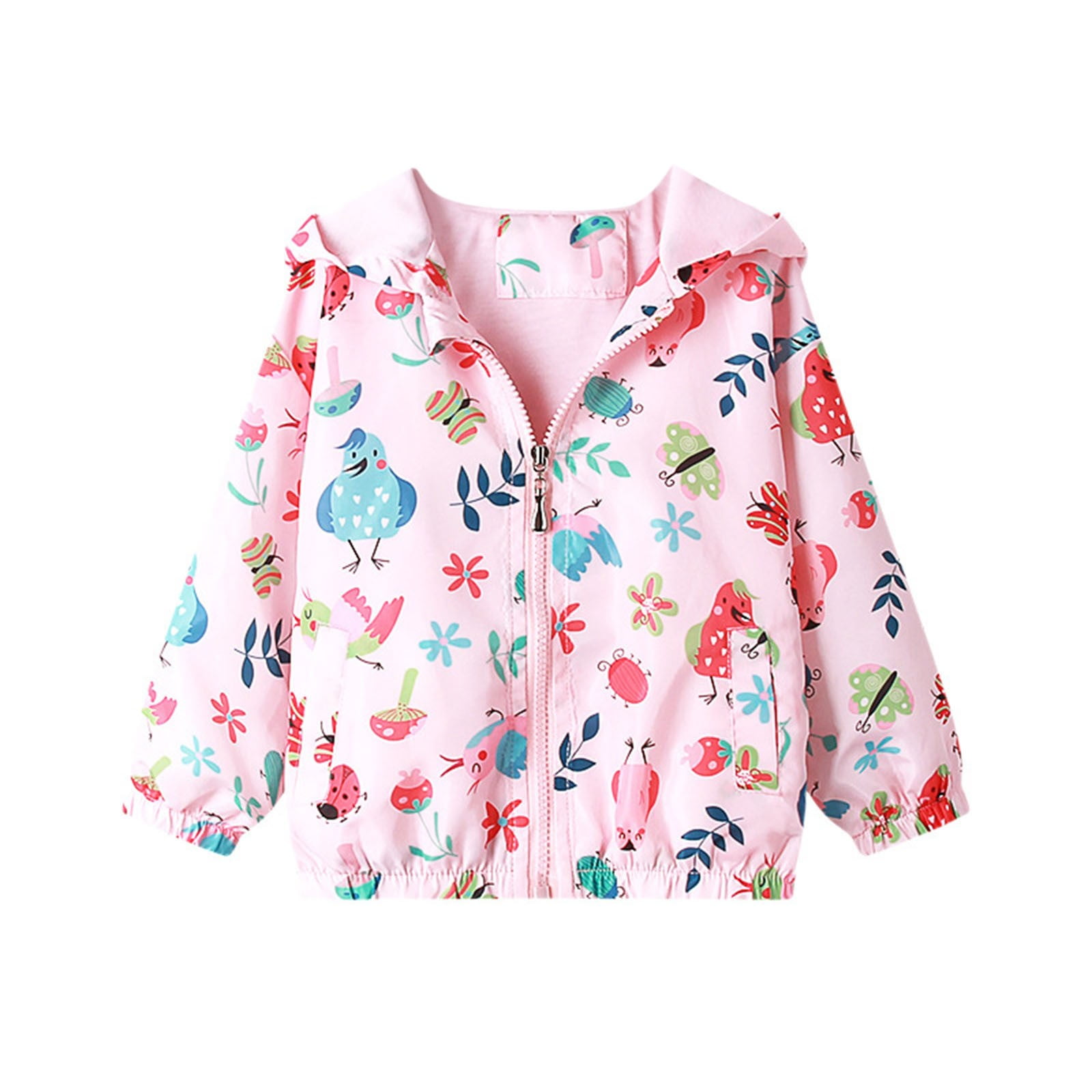 Edvintorg Kids Girls Jackets with Zipper Kawaii Cartoons Printed Long ...