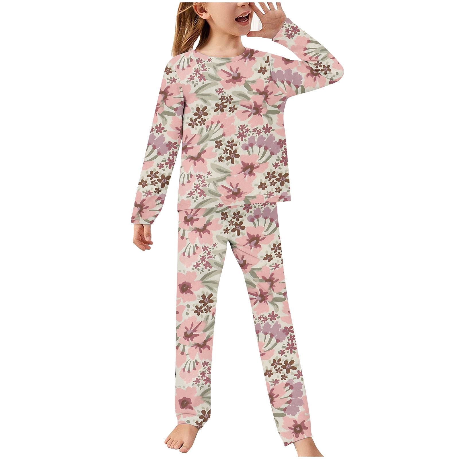 Edvintorg Kids Pajamas Girls Clearance 2-14 Years Fall Winter Girls ...