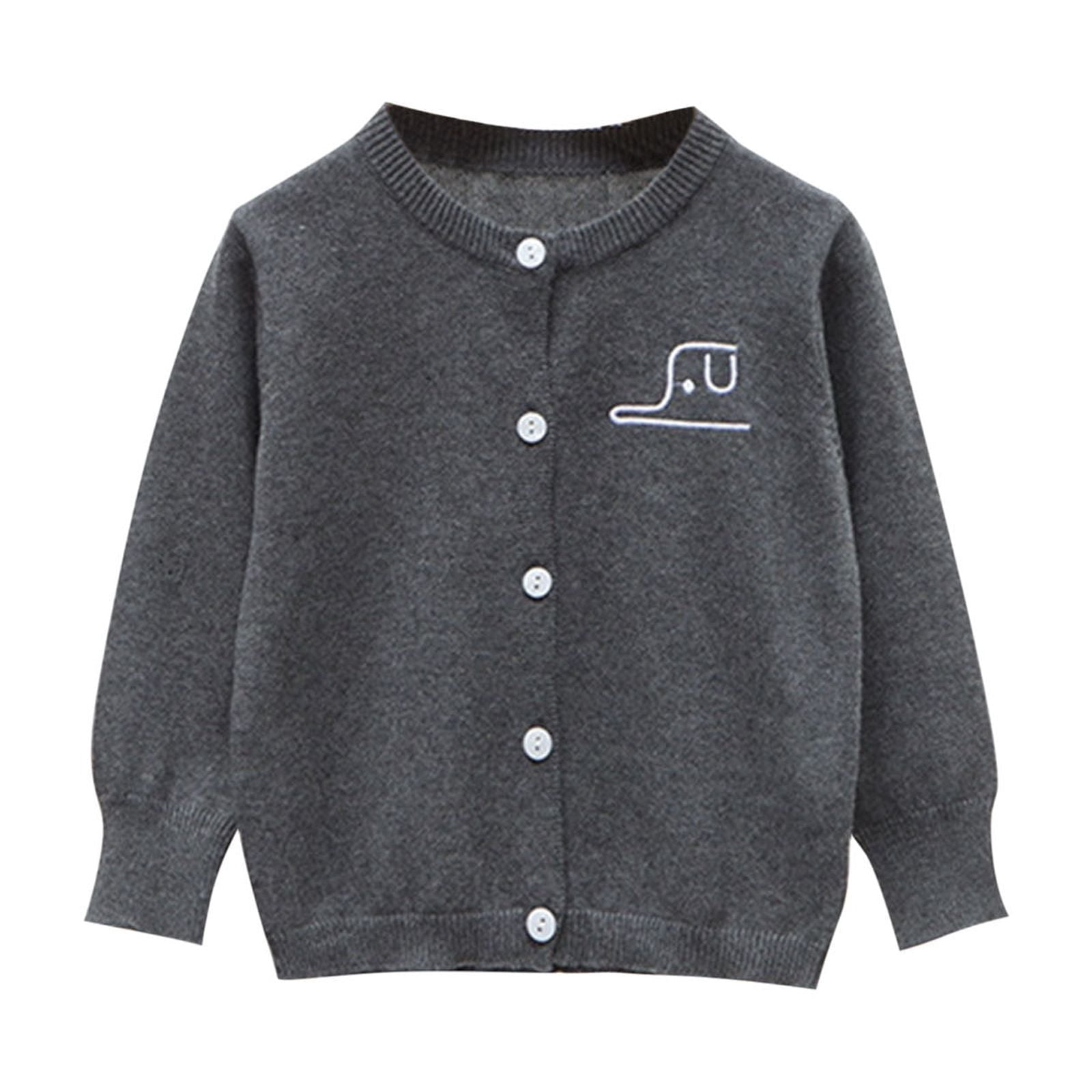 Edvintorg Little Girl Knit Cardigan Sweater - Toddler Button Down ...