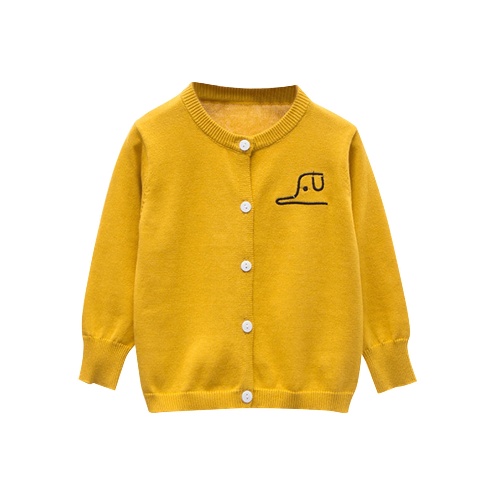 Edvintorg Little Girl Knit Cardigan Sweater - Toddler Button Down ...