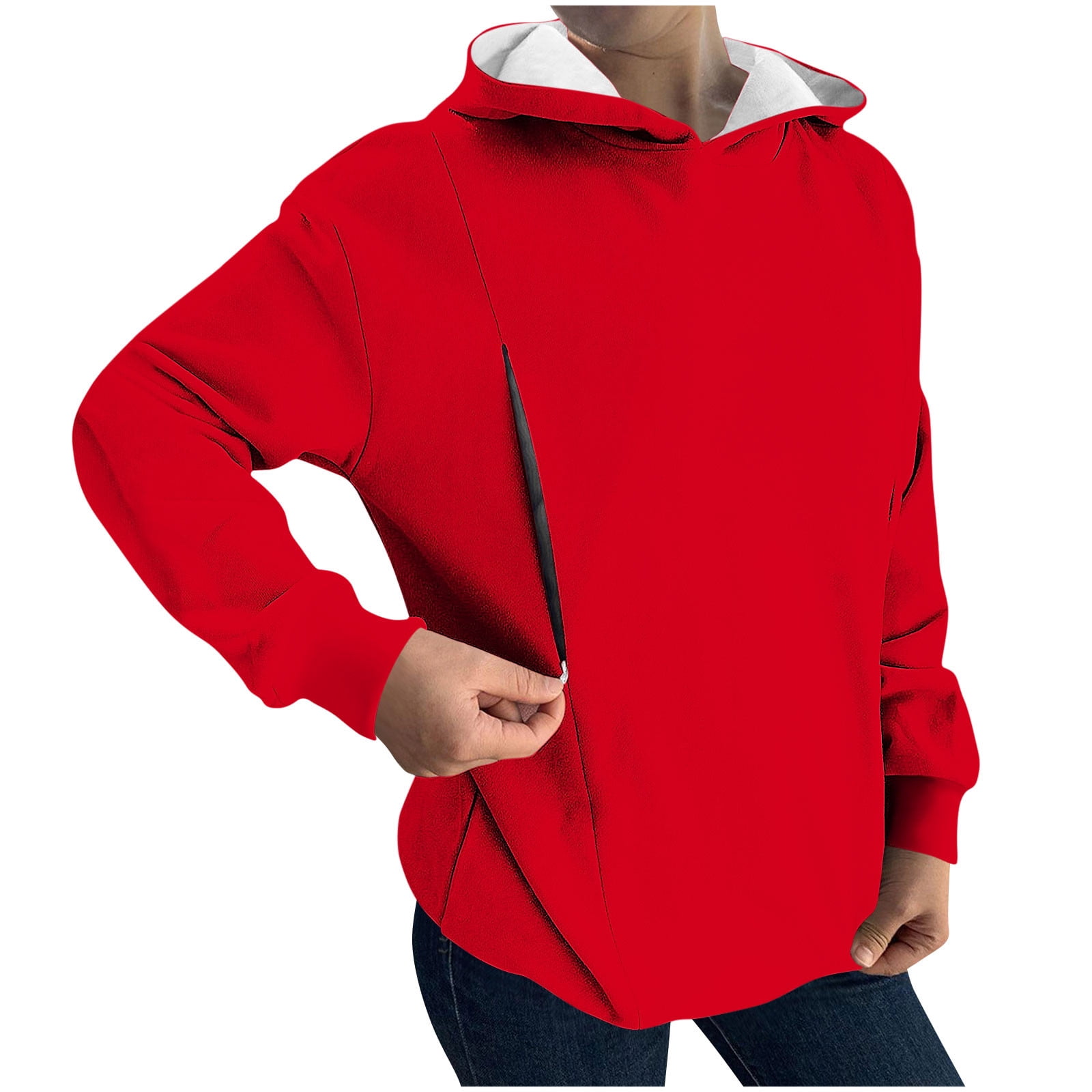 Edvintorg Maternity Clothes Women Solid Color Long Sleeve Casual ...