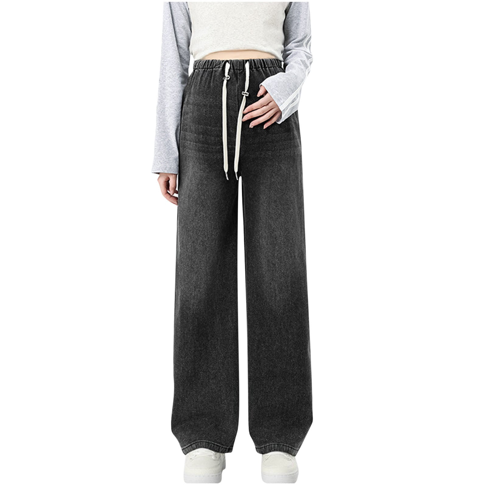 Edvintorg Maternity Wide Leg Pants Women's Maternity Clothes Solid ...