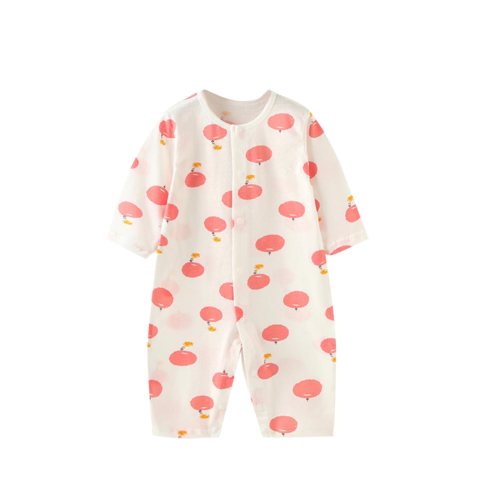 Edvintorg Overalls for Newborns Long Sleeve Cute Print Baby Rompers ...