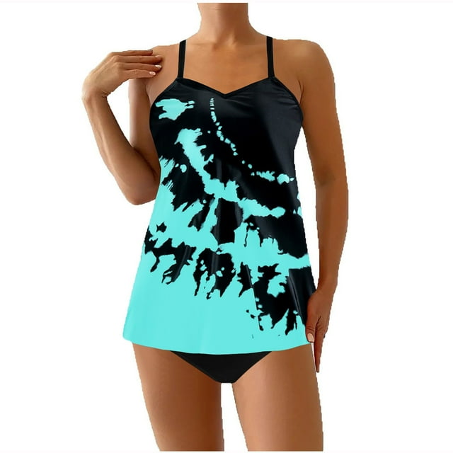 Edvintorg Plus Size Tankini Swimsuits for Women Two Piece Bathing Suits ...