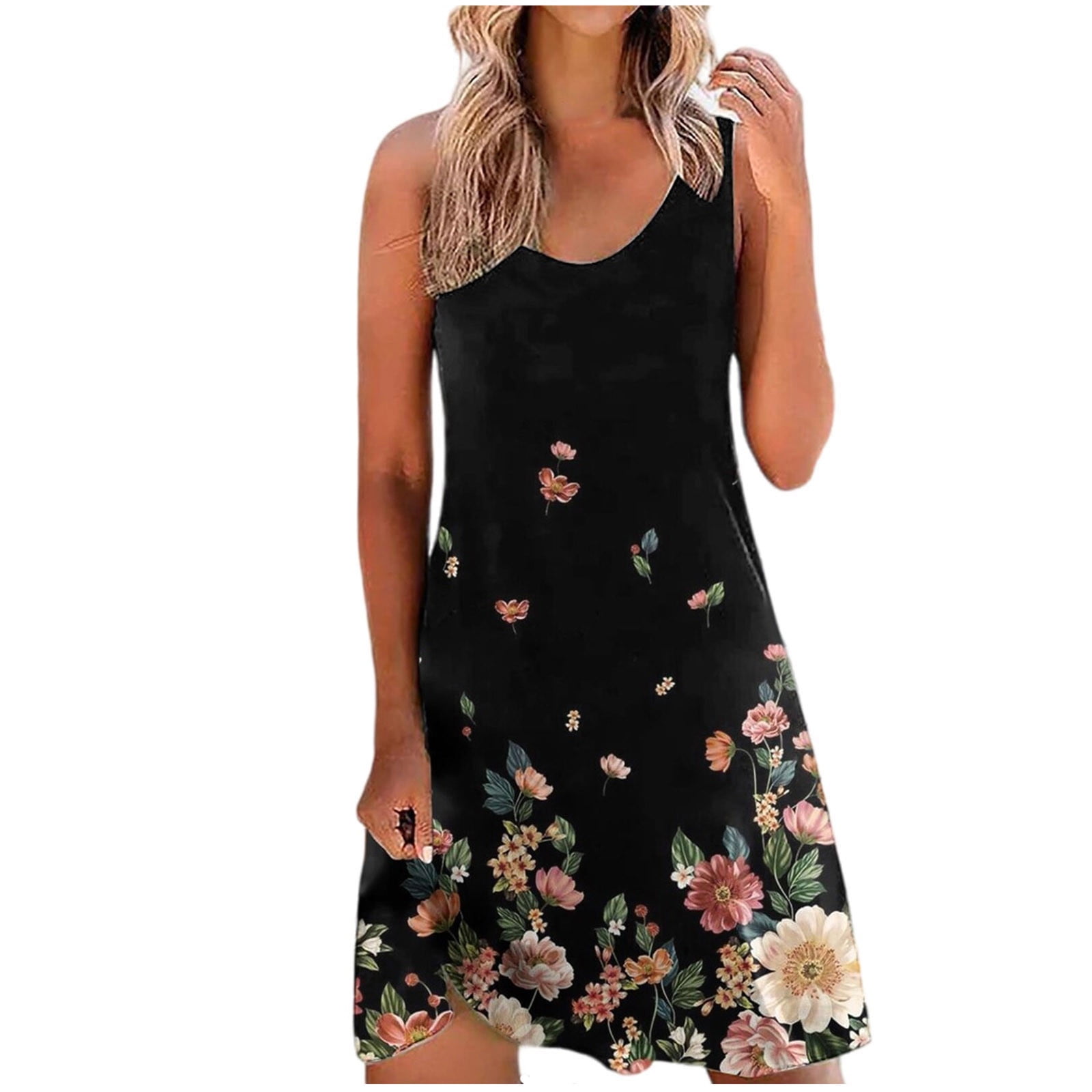 Edvintorg Vacation Outfits For Women 2024 Clearance Women's Sleeveless ...