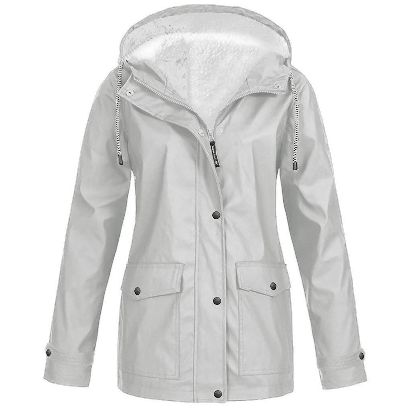 Edvintorg Women's Waterproof Raincoat Plus Size Women's Long Hooded ...