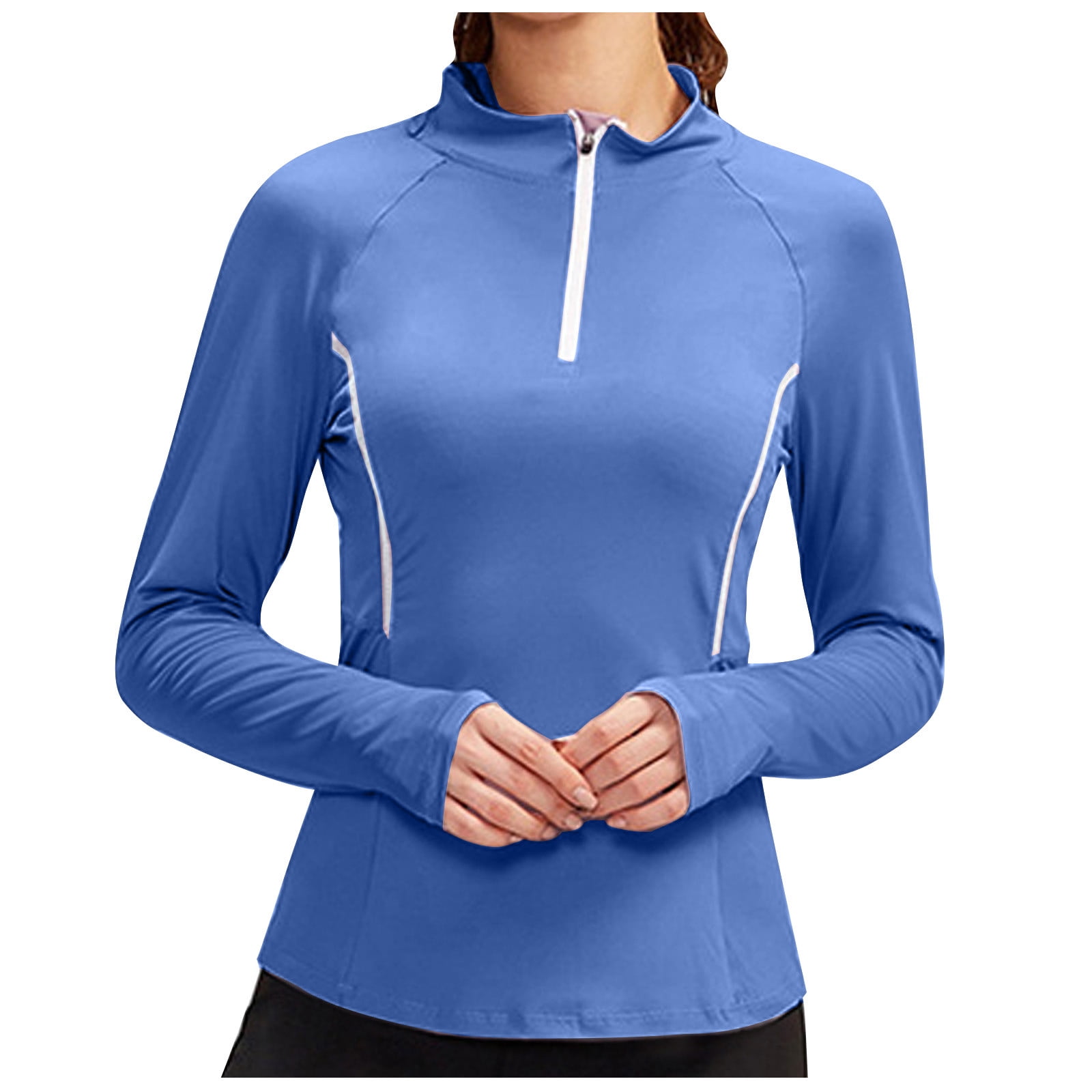 Edvintorg Workout Sports Top Women Autumn Winter Running Jacket Zipper ...