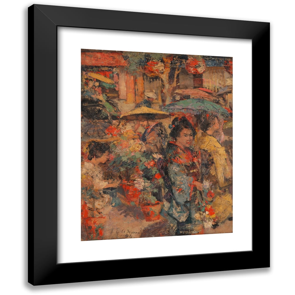 Edward Atkinson Hornel 15x18 Black Modern Framed Museum Art Print ...