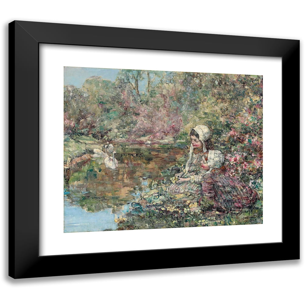 Edward Atkinson Hornel 17x15 Black Modern Framed Museum Art Print ...