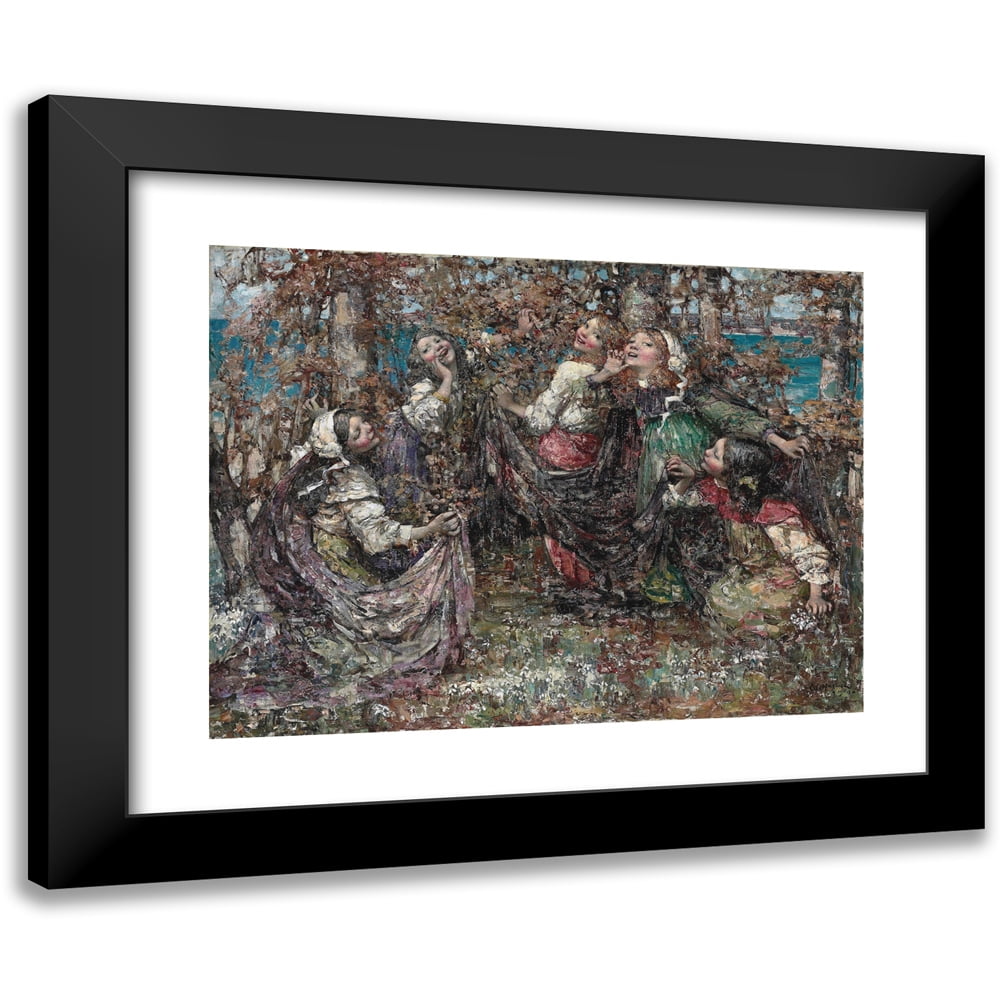 Edward Atkinson Hornel 18x15 Black Modern Framed Museum Art Print ...