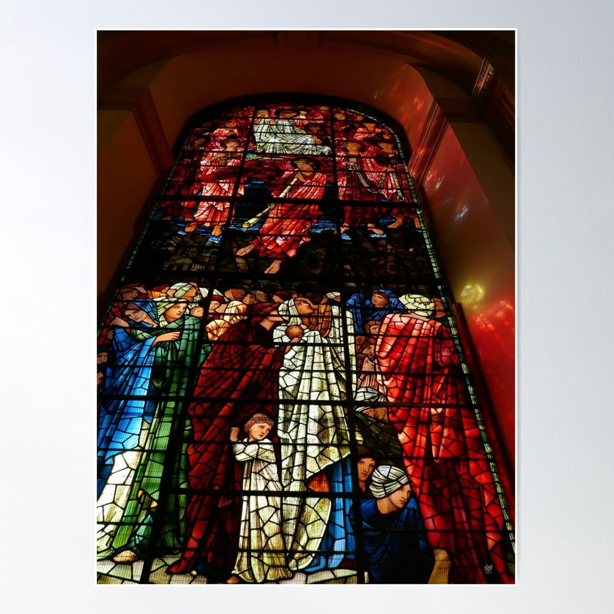 Edward Byrne Jones Window, Birmingham, England Poster Wall Art, Modern ...