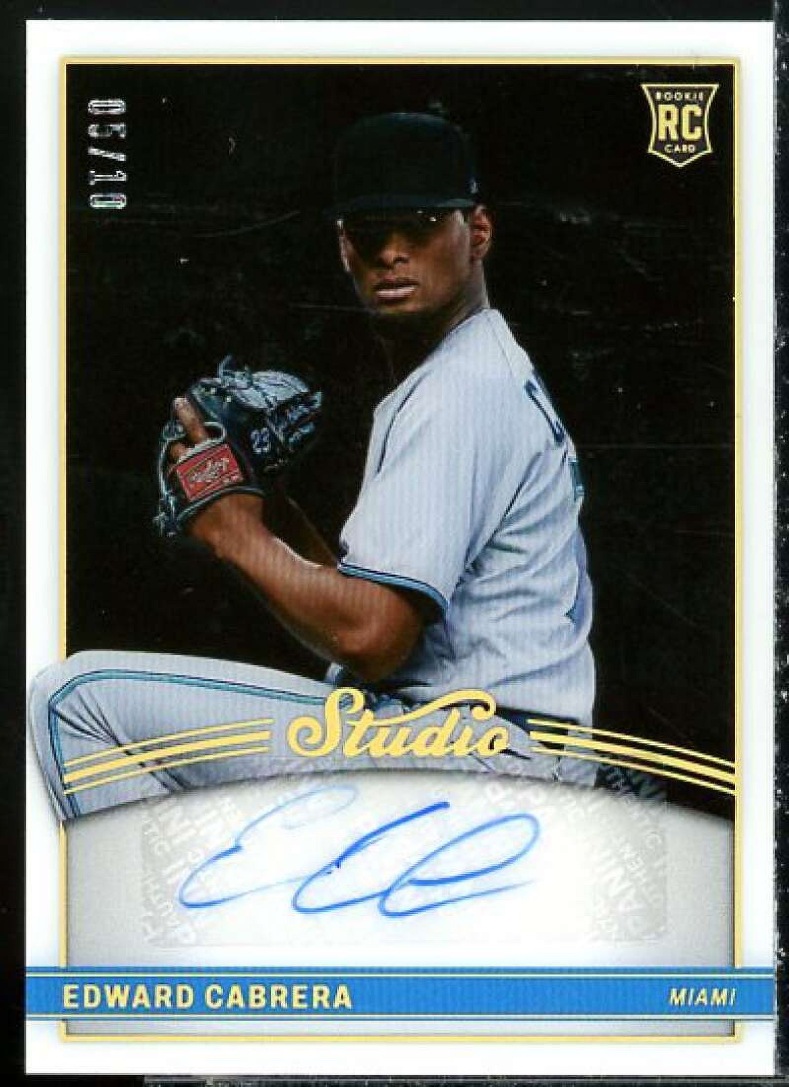 Edward Cabrera 2022 Panini Chronicles Studio Black Signatures Holo Gold ...