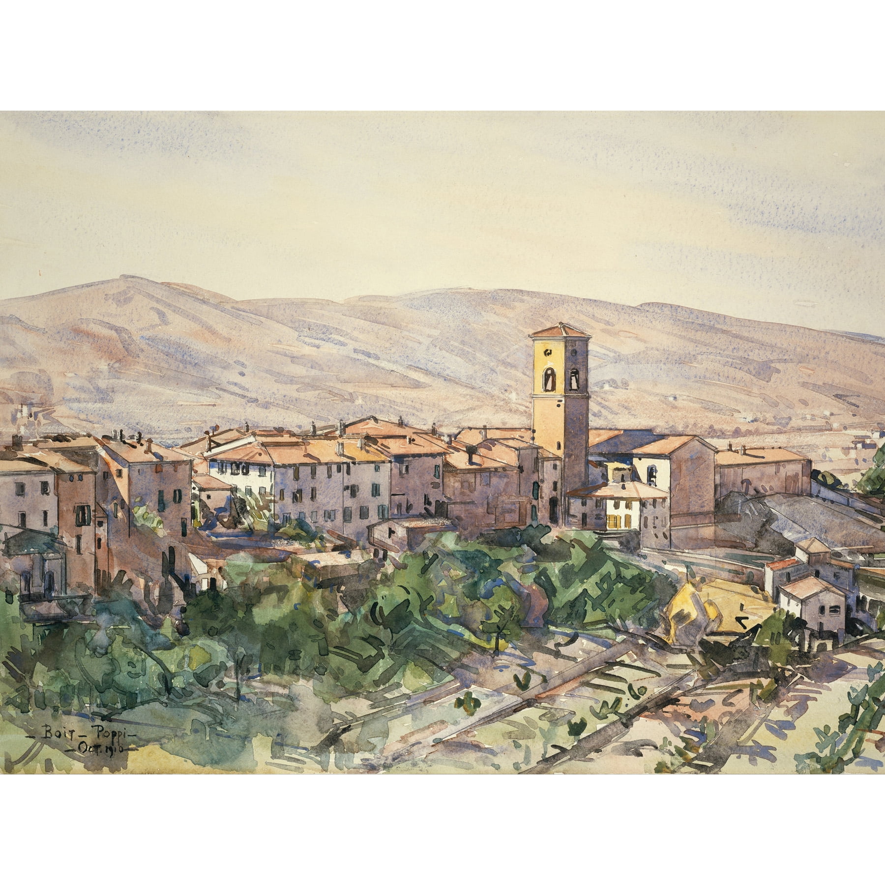 Edward Darley Boit Poppi In The Casentino Tuscany Extra Large Art Print ...