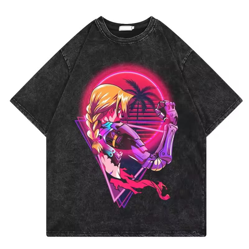 Edward Elric & Alphonse Elric Print Washed T-Shirt Fullmetal Alchemist ...