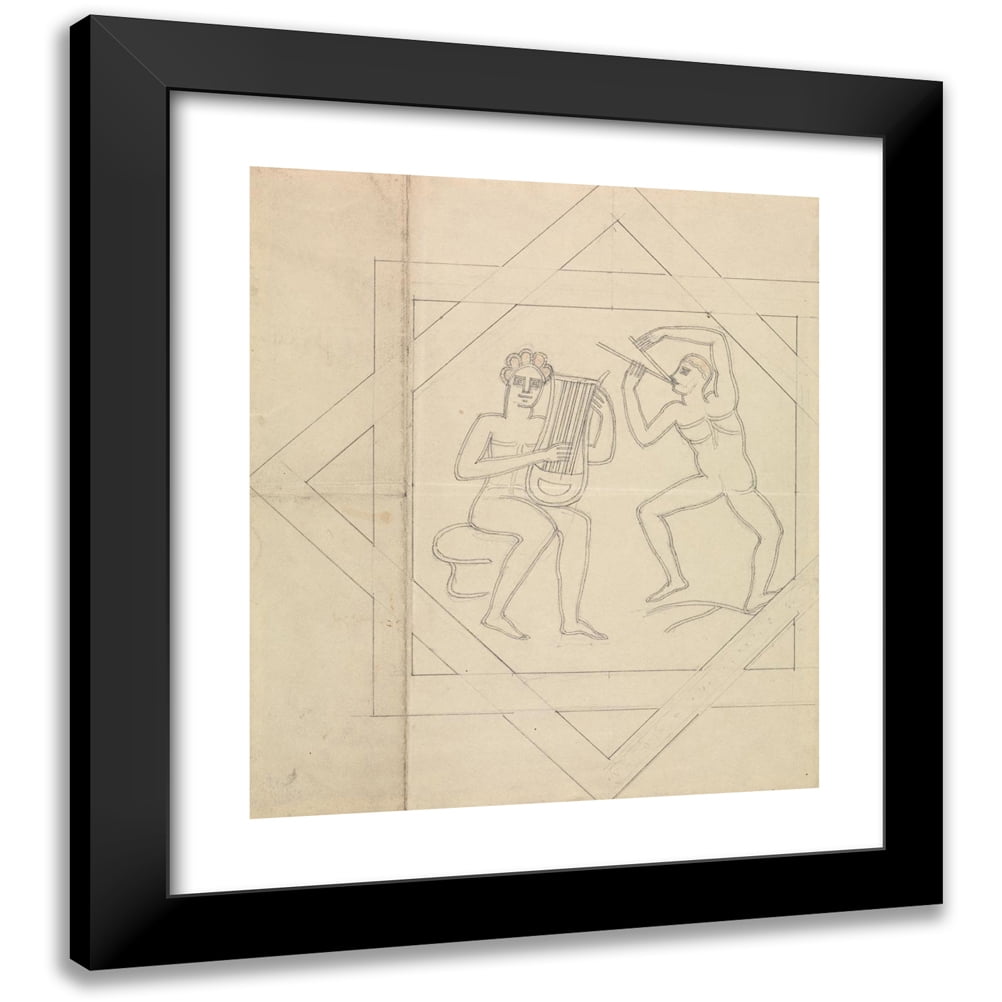 Edward Francis Burney 12x14 Black Modern Framed Museum Art Print Titled ...