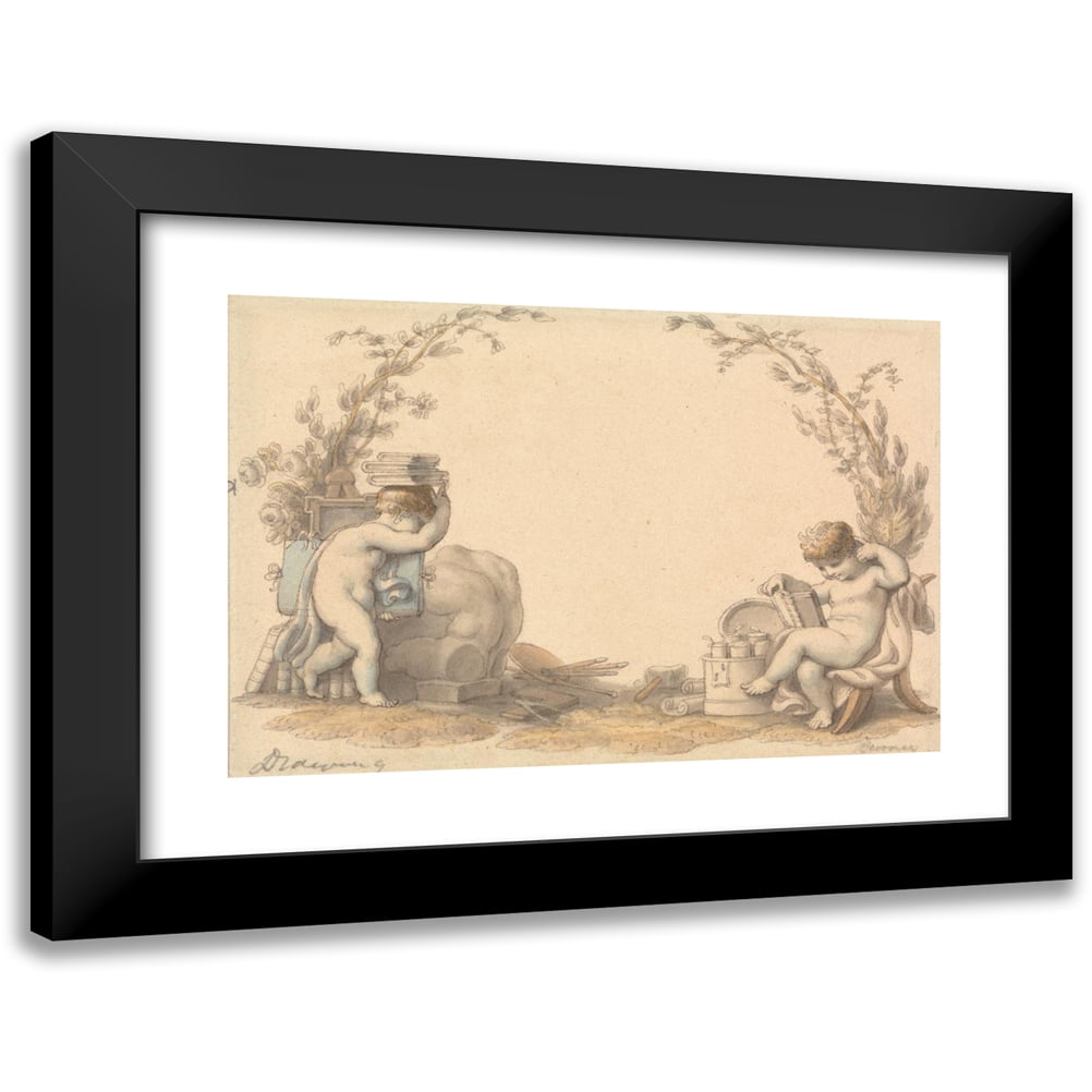 Edward Francis Burney 14x11 Black Modern Framed Museum Art Print Titled ...