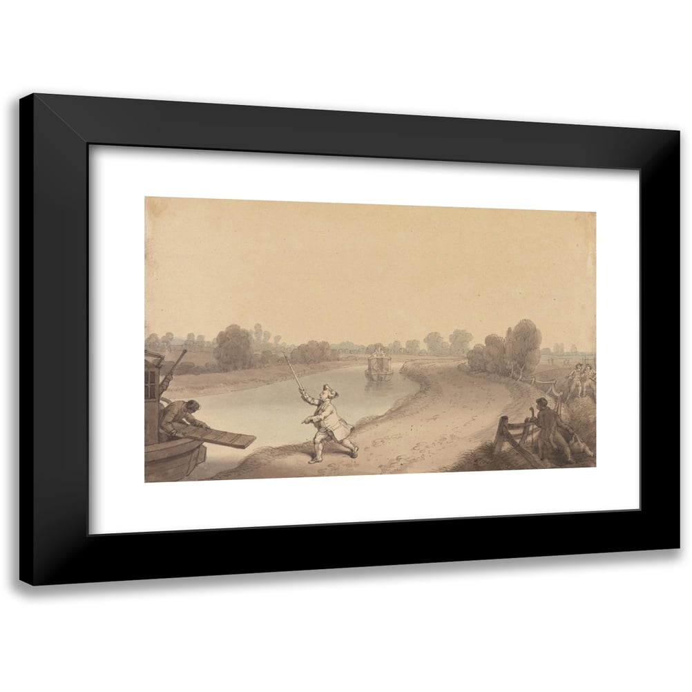 Edward Francis Burney 14x11 Black Modern Framed Museum Art Print Titled ...