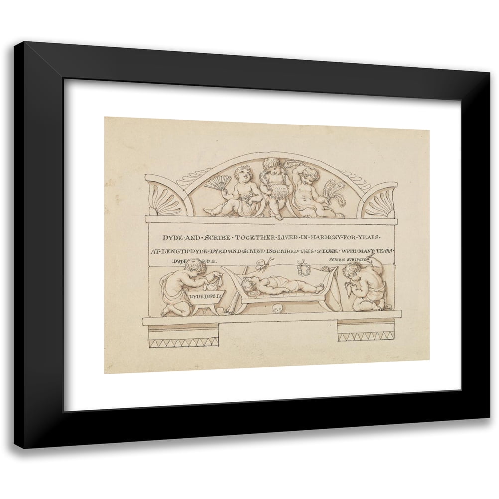 Edward Francis Burney 14x12 Black Modern Framed Museum Art Print Titled ...