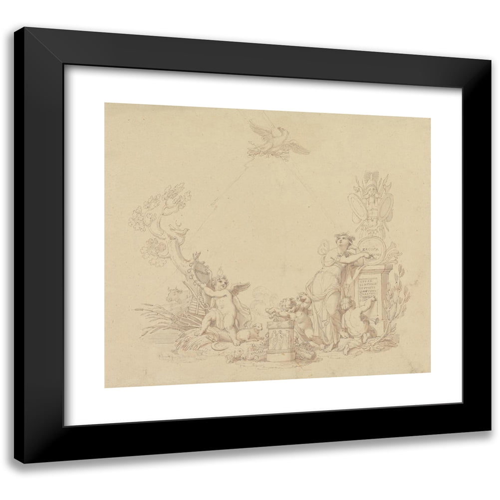 Edward Francis Burney 14x12 Black Modern Framed Museum Art Print Titled ...