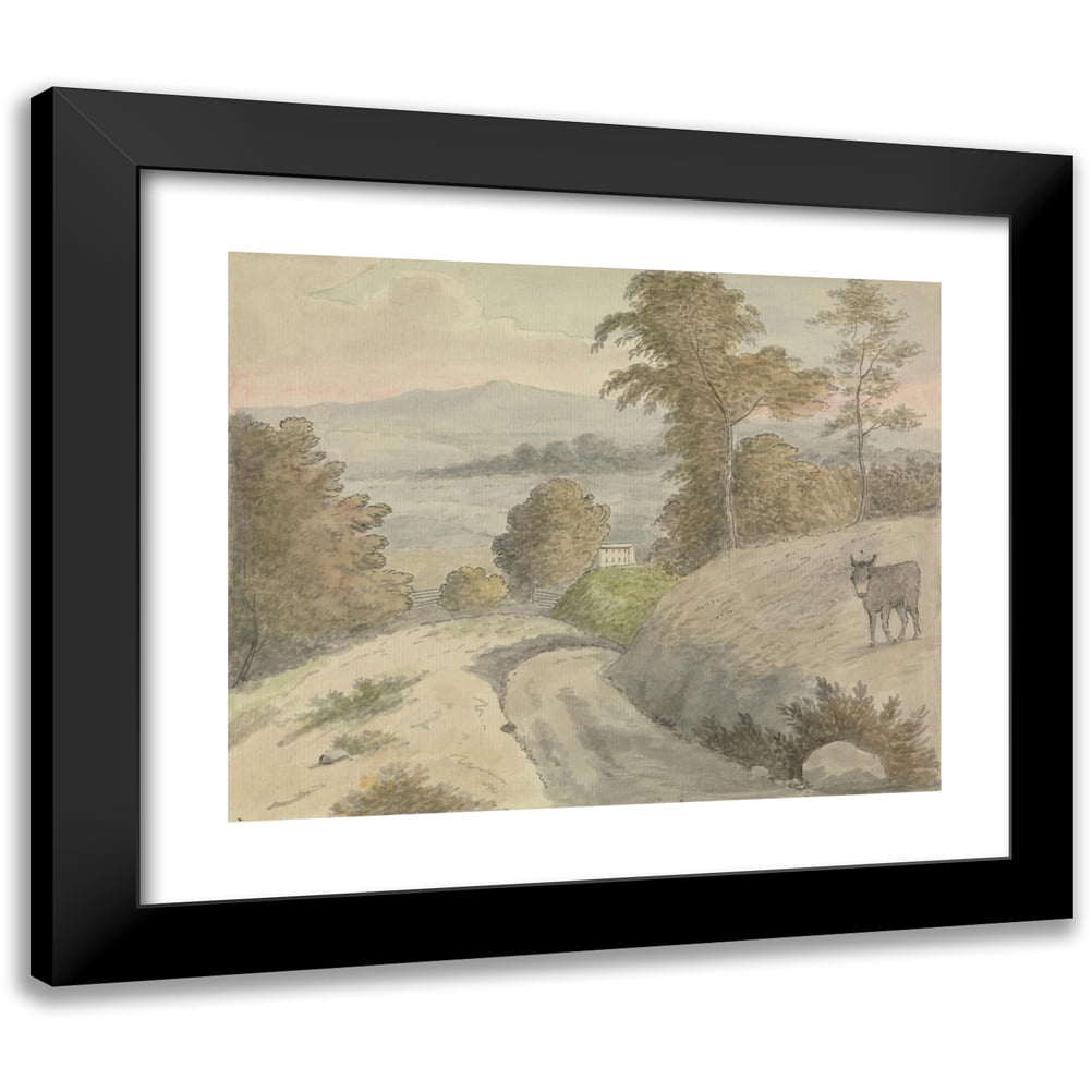 Edward Francis Burney 14x12 Black Modern Framed Museum Art Print Titled ...