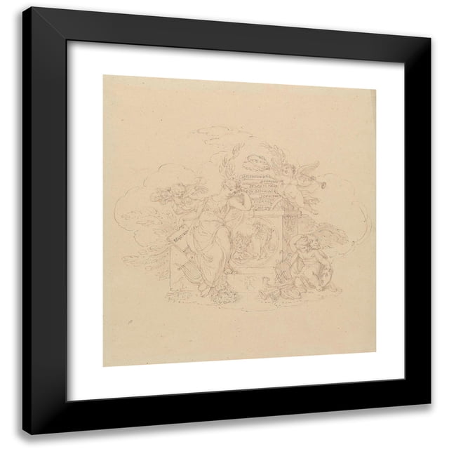 Edward Francis Burney 15x16 Black Modern Framed Museum Art Print Titled ...