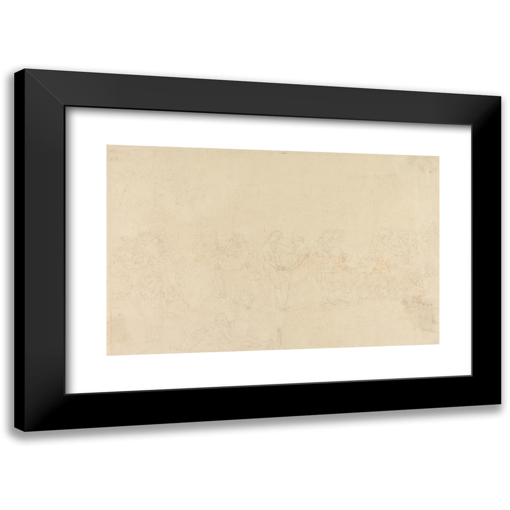 Edward Francis Burney 18x13 Black Modern Framed Museum Art Print Titled ...