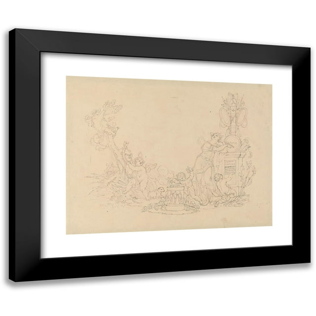 Edward Francis Burney 18x15 Black Modern Framed Museum Art Print Titled ...