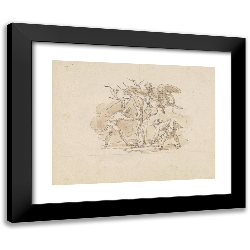 Edward Francis Burney 18x15 Black Modern Framed Museum Art Print Titled ...