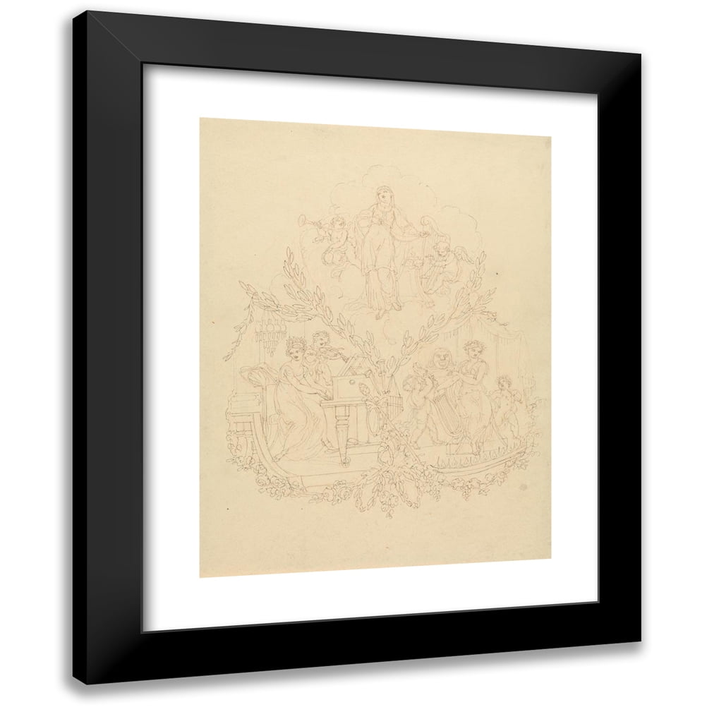 Edward Francis Burney 19x24 Black Modern Framed Museum Art Print Titled ...