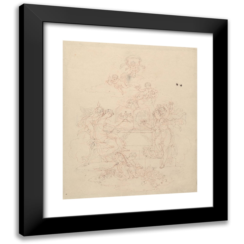 Edward Francis Burney 20x23 Black Modern Framed Museum Art Print Titled ...