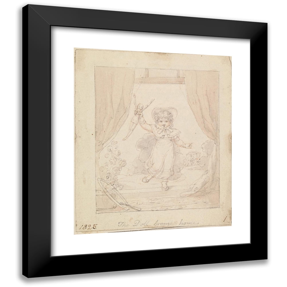 Edward Francis Burney 20x23 Black Modern Framed Museum Art Print Titled ...