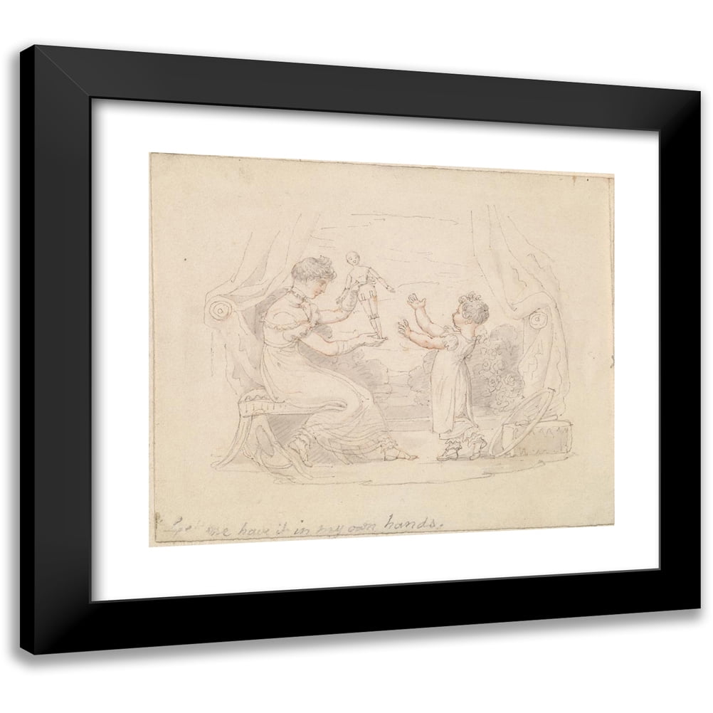 Edward Francis Burney 23x20 Black Modern Framed Museum Art Print Titled ...