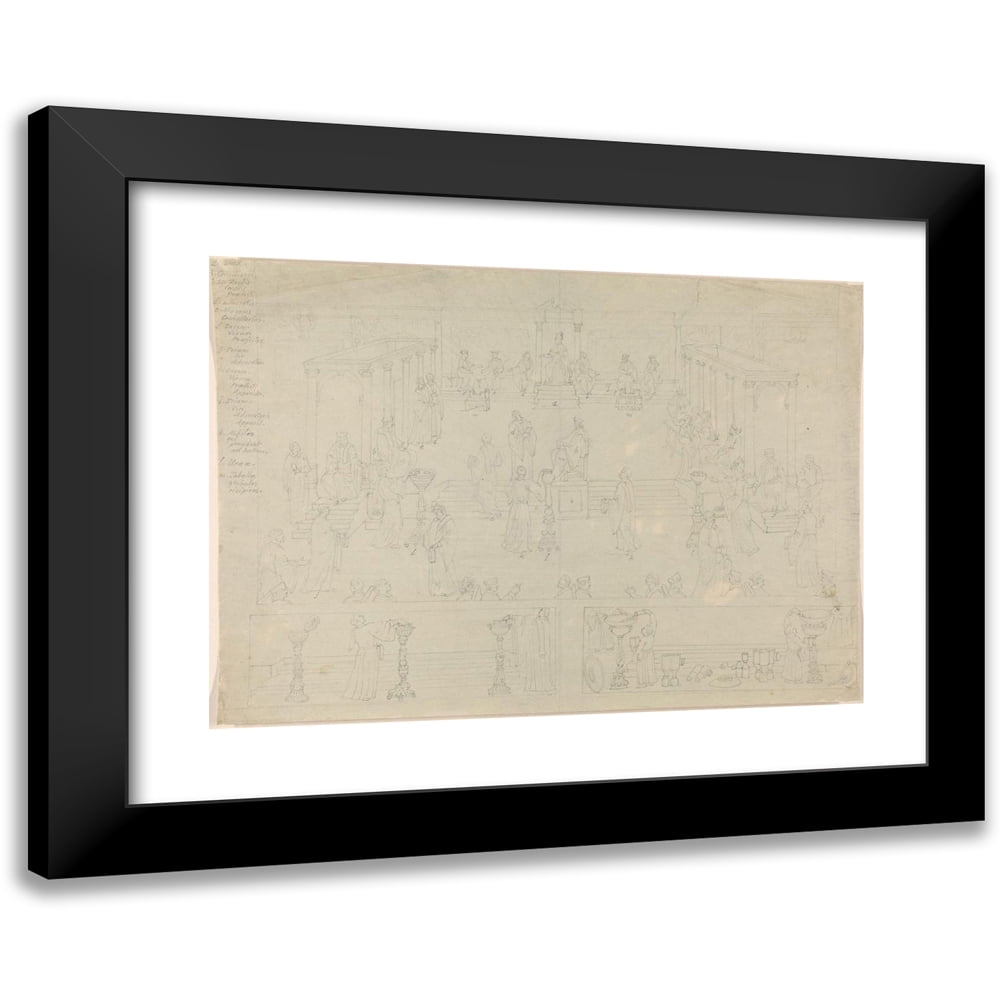 Edward Francis Burney 24x18 Black Modern Framed Museum Art Print Titled ...