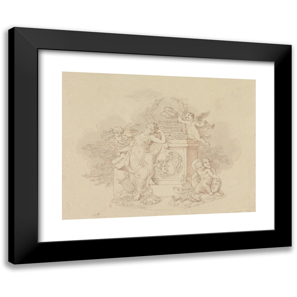 Edward Francis Burney 24x19 Black Modern Framed Museum Art Print Titled ...