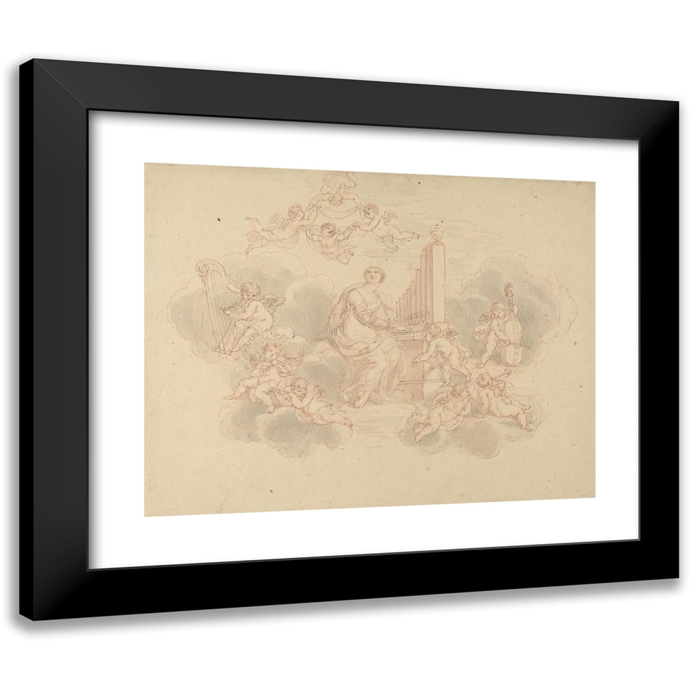 Edward Francis Burney 24x20 Black Modern Framed Museum Art Print Titled ...