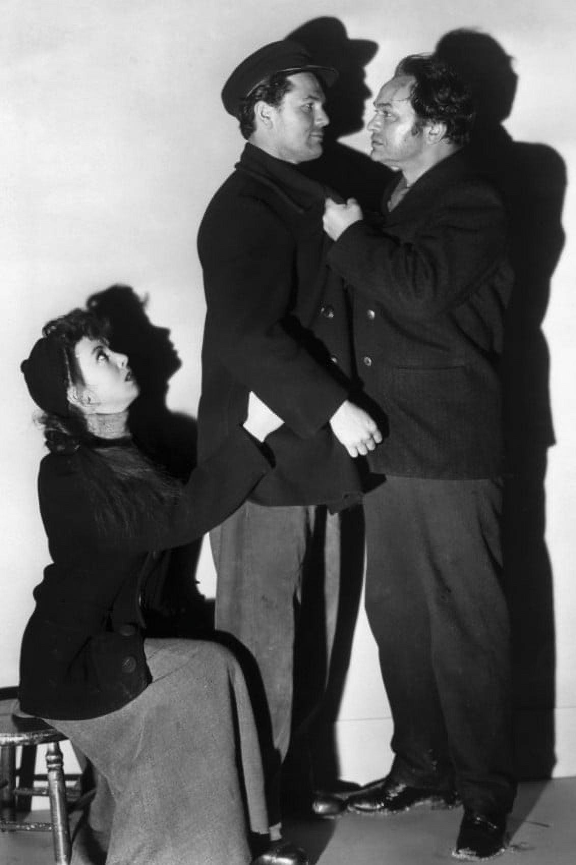 Edward G. Robinson and Ida Lupino and John Garfield in The Sea Wolf ...